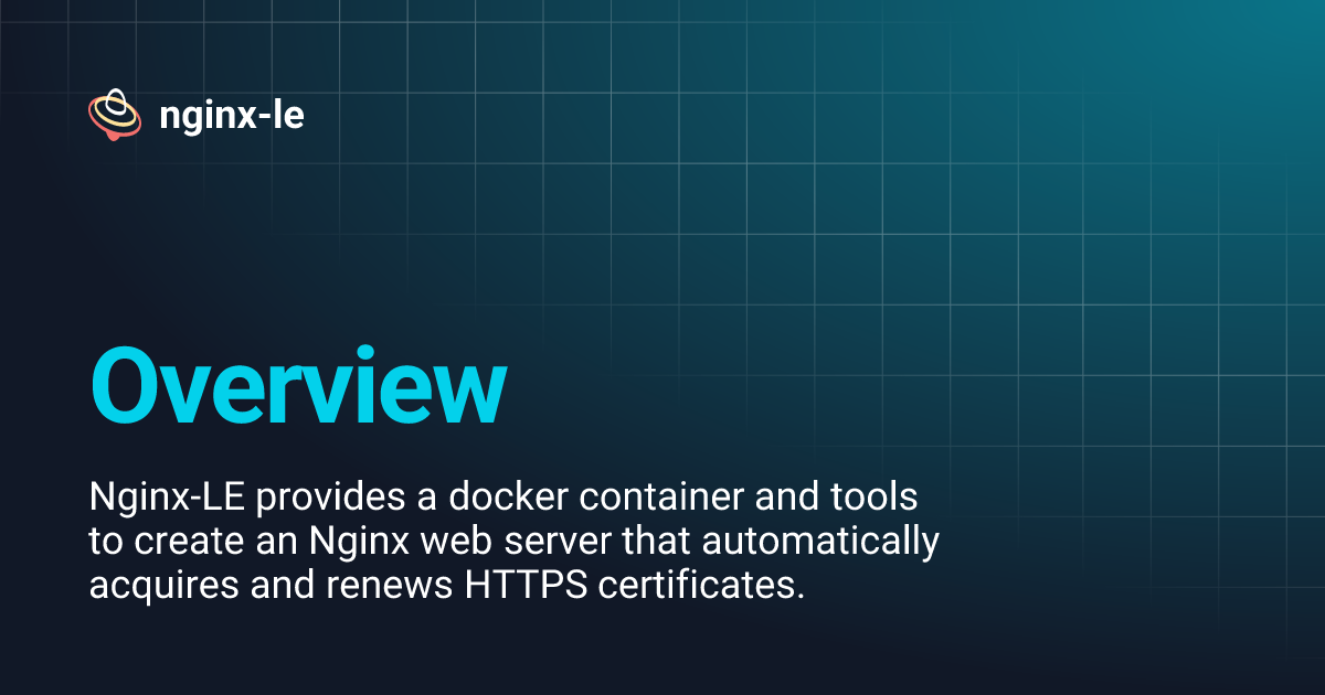 Overview | nginx-le
